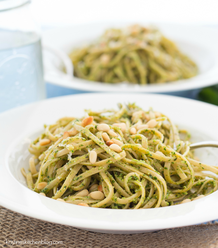 Kale Pesto Pasta - Kristine's Kitchen
