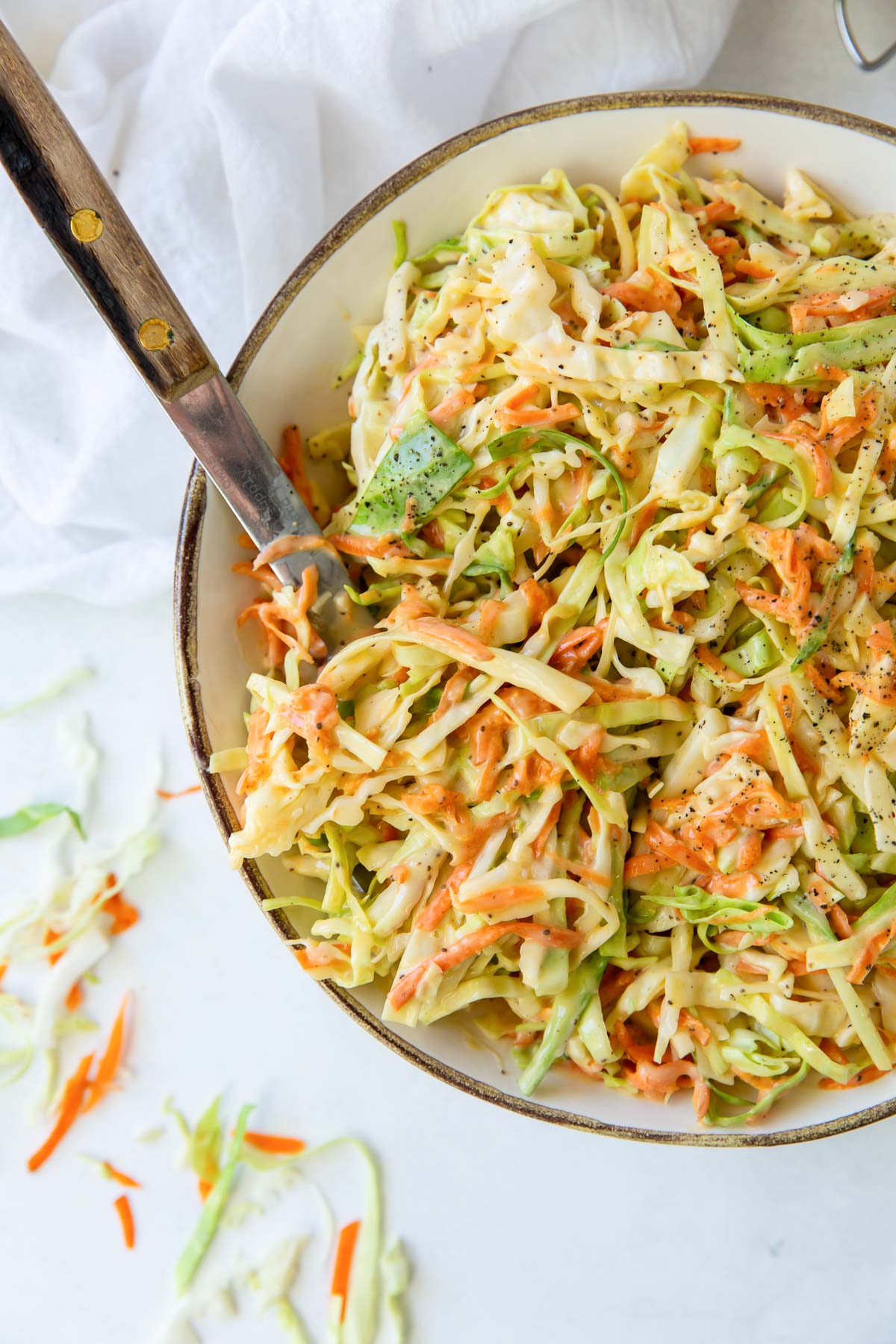 Easy Coleslaw Recipe with the Best Dressing - Kristine's Kitchen