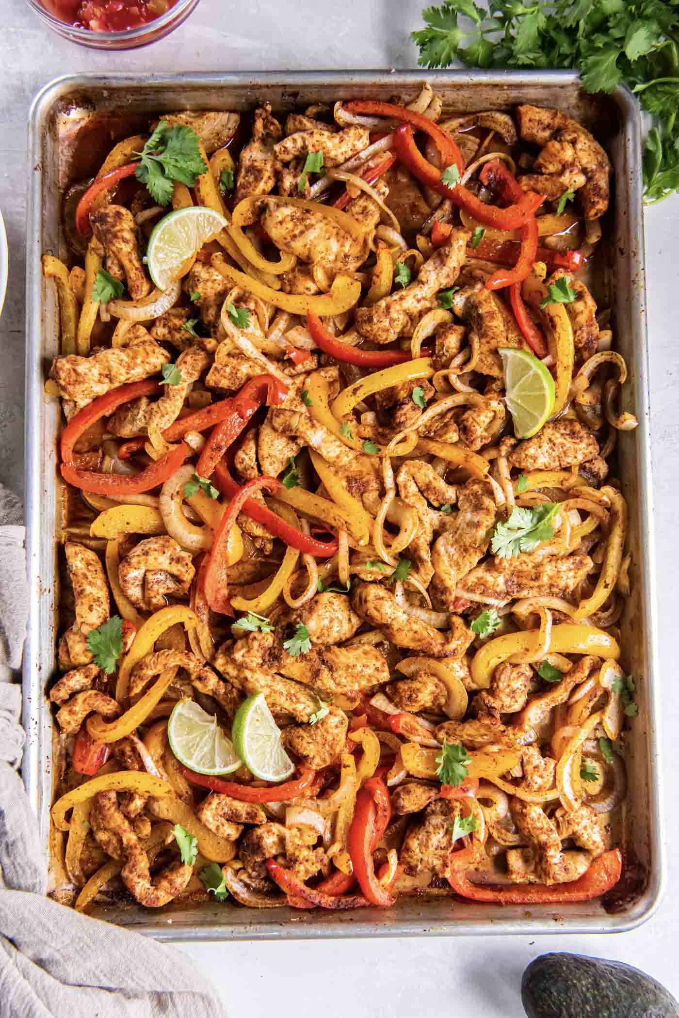 Sheet Pan Chicken Fajitas - Kristine's Kitchen