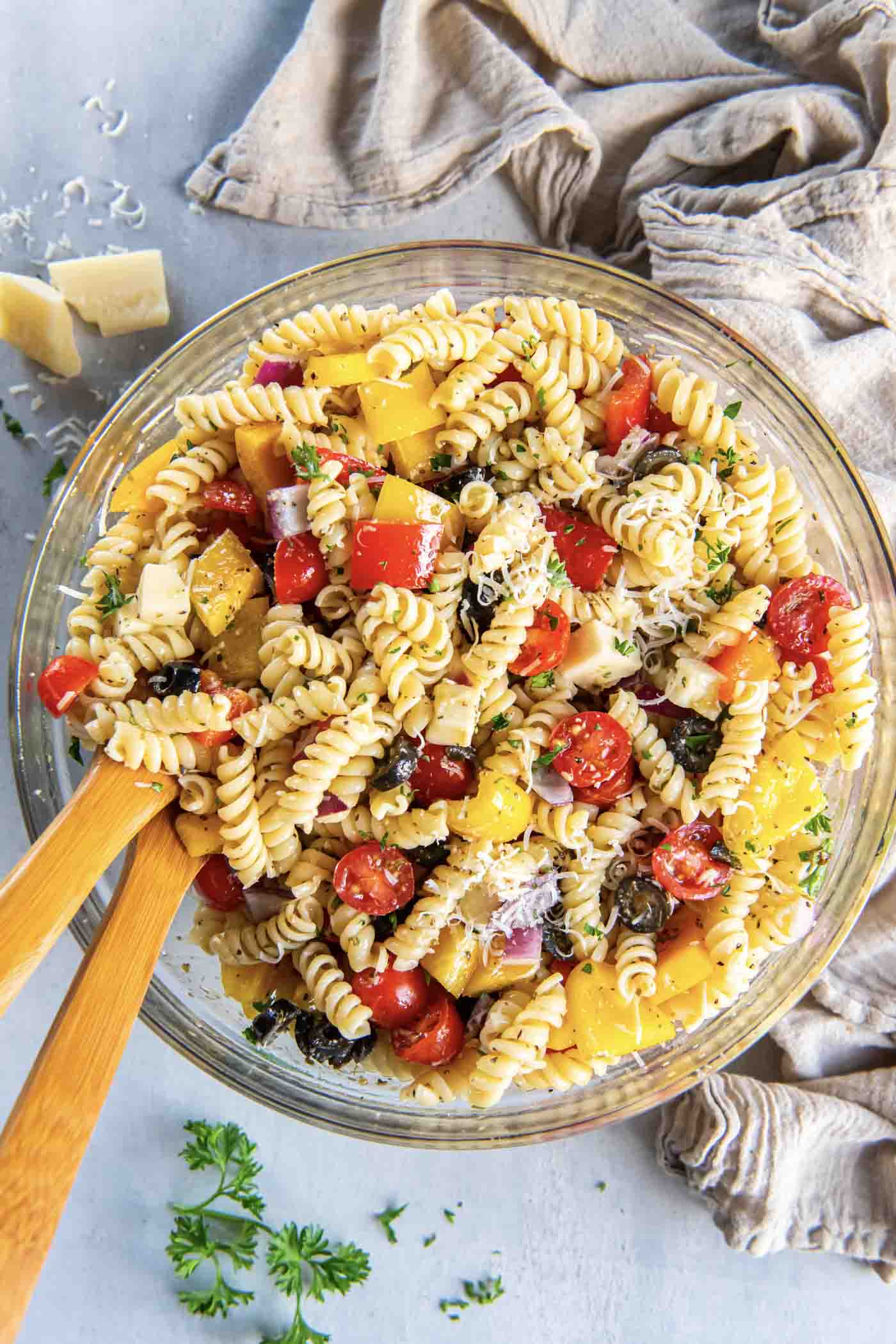 Easy Cold Italian Pasta Salad Recipe Zesty Italian Pasta Salad