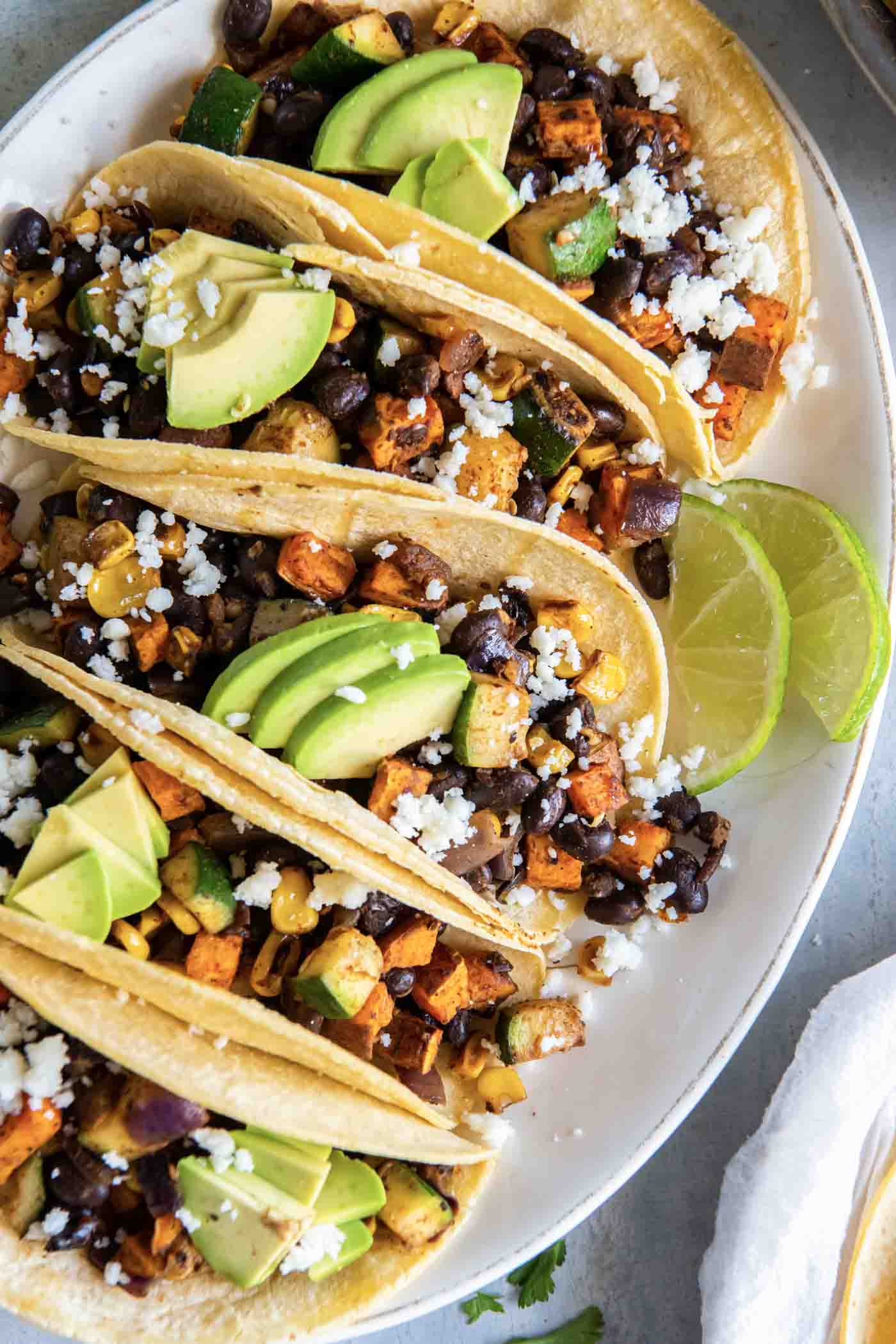 Vegetarian Tacos {Quick & Easy!} - Kristine's Kitchen