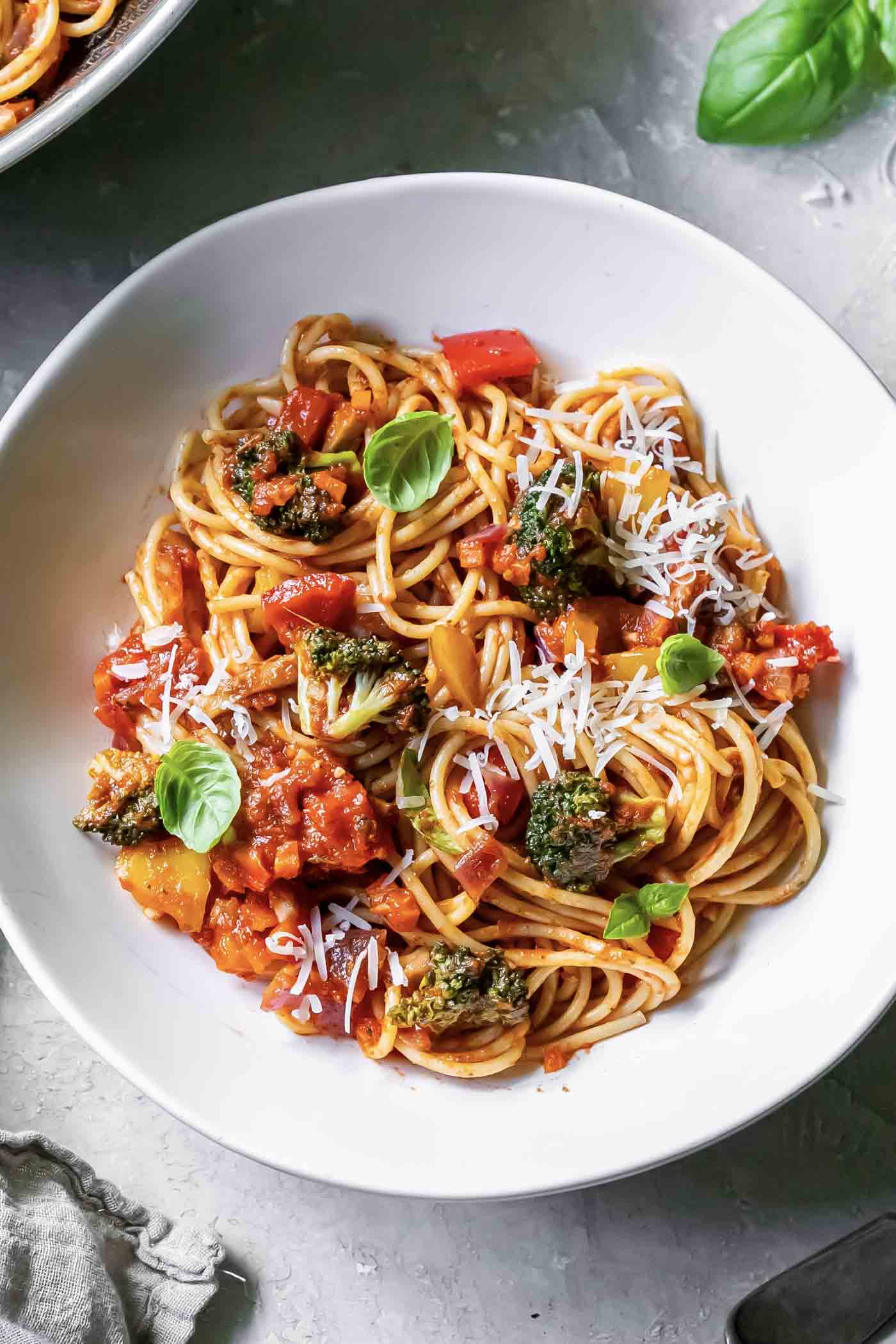 Easy Veggie Spaghetti - Kristine's Kitchen