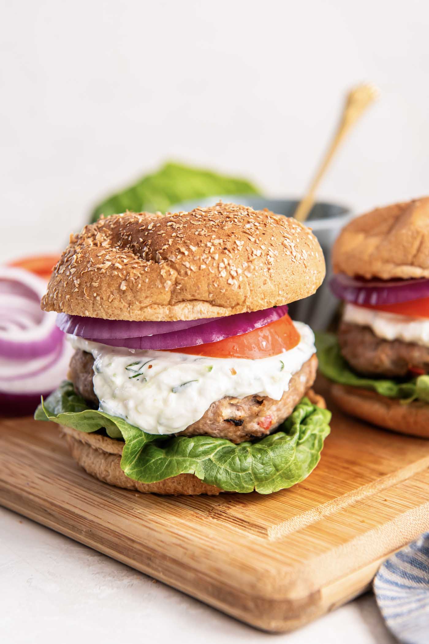 Greek Turkey Burgers Recipe - Kristine's Kitchen